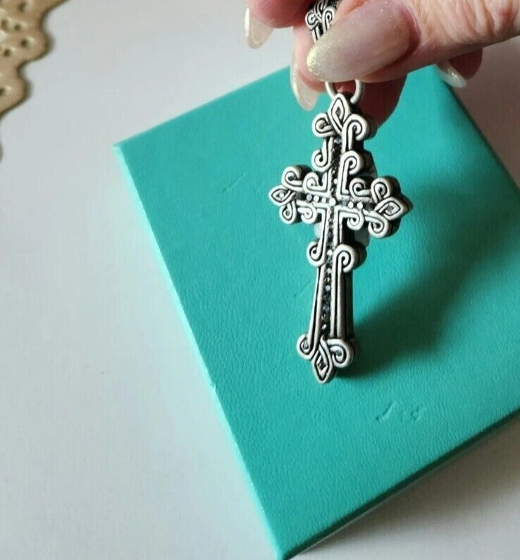 Sterling Silver Cross Pendant with Marquesite handmade 35.14 gr | eBay