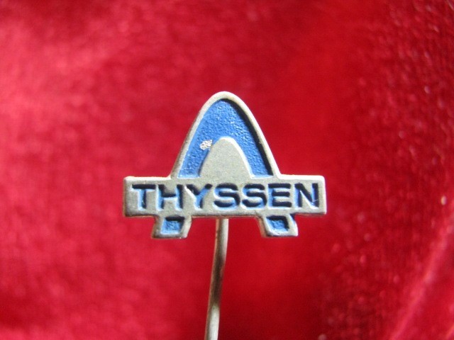 🔴THYSSEN - their vintage logo pin badge🔴 | eBay