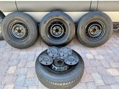 2007-2024 MERCEDES SPRINTER VAN FACTORY BLACK STEEL 16" WHEEL & TIRES ...