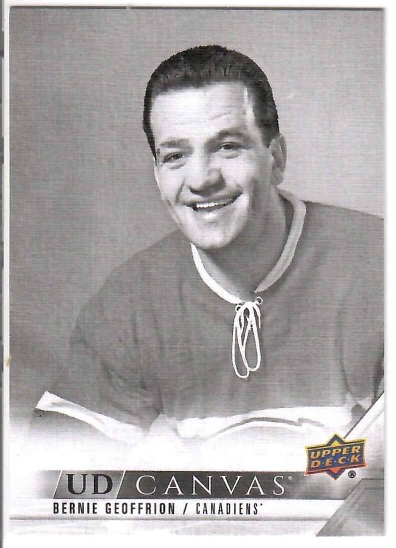 2022-23 Upper Deck Series 2 Retired Stars Black & White Canvas Bernie ...