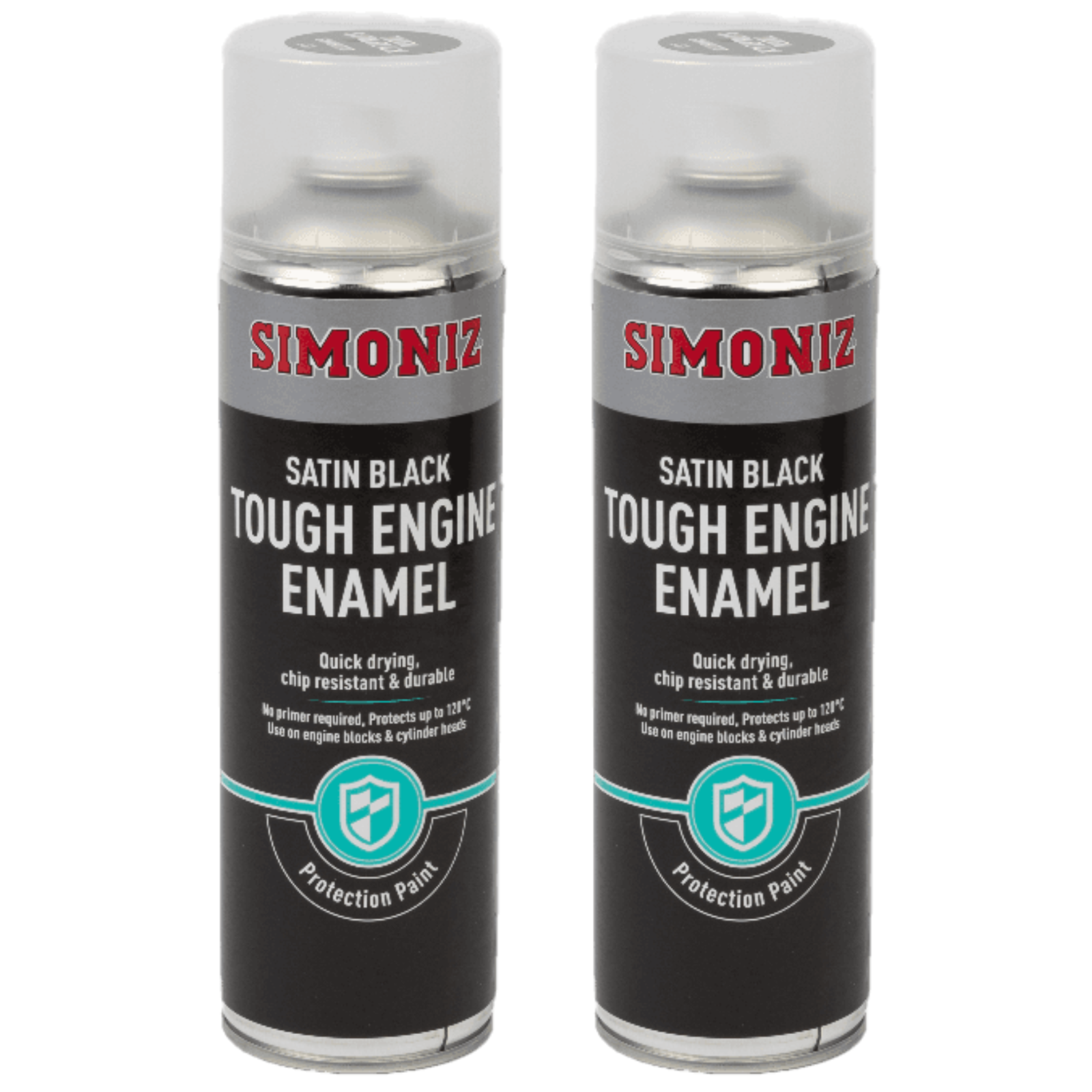 Simoniz Satin Black Tough Engine Enamel 500ml Car Spray Paint ...