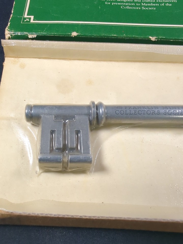The Franklin Key *Franklin Mint Collectors Society Member Key Metal ...