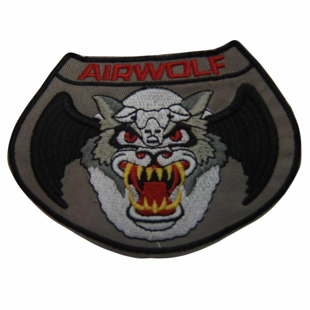 Airwolf Logo 3 1/2" Wide Embroidered Iron on Patch | eBay