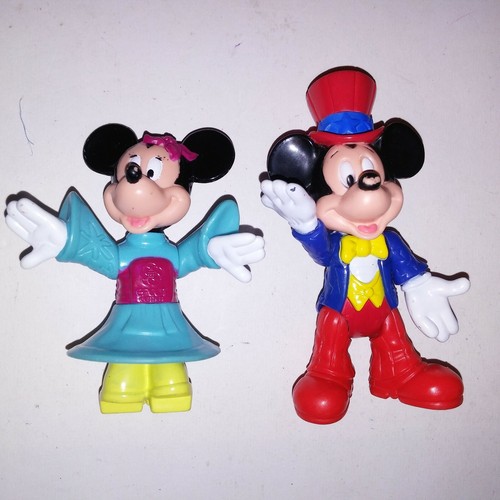 Set of 2 Mickey & Minnie Mouse Epcot Collectors Disney 3.5" Kids Toys ...
