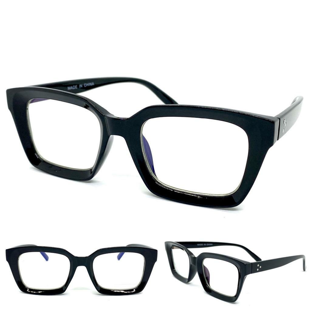 Classic Elegant Retro Non Prescription Computer EYE GLASSES Black ...
