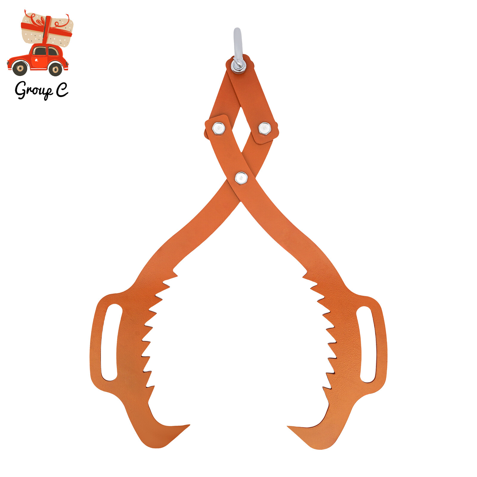 Heavy Duty 2 Claw Timber Log Lifting Logging Tongs Grabber Tong 30 ...