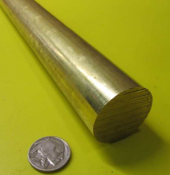 360 Brass Rod 1 7/16" (1.437") Diameter x 36.0" Length | eBay