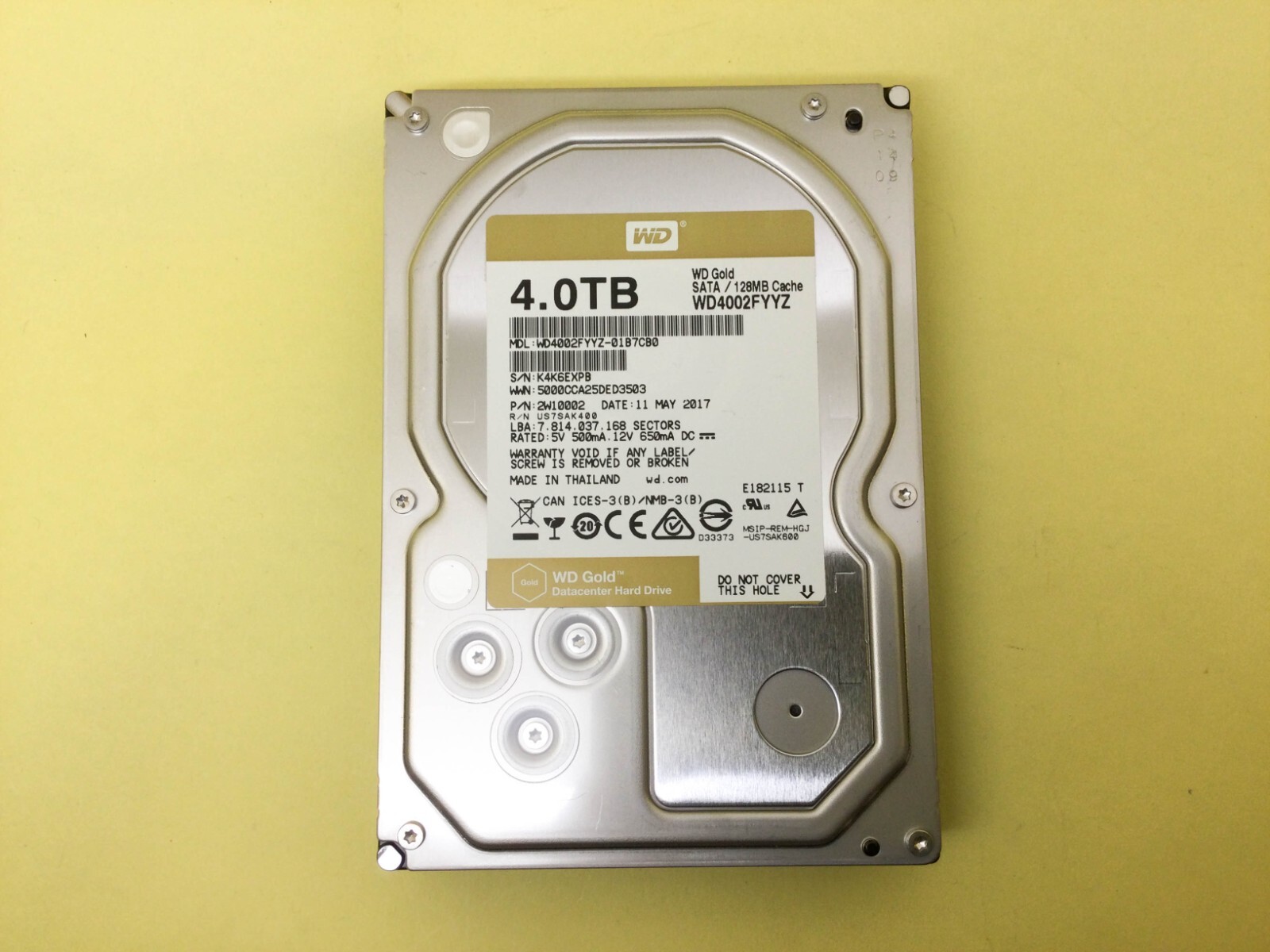 WD Gold 4TB 7.2K SATA 6Gb/s 3.5'' Enterprise HDD WD4002FYYZ New | eBay