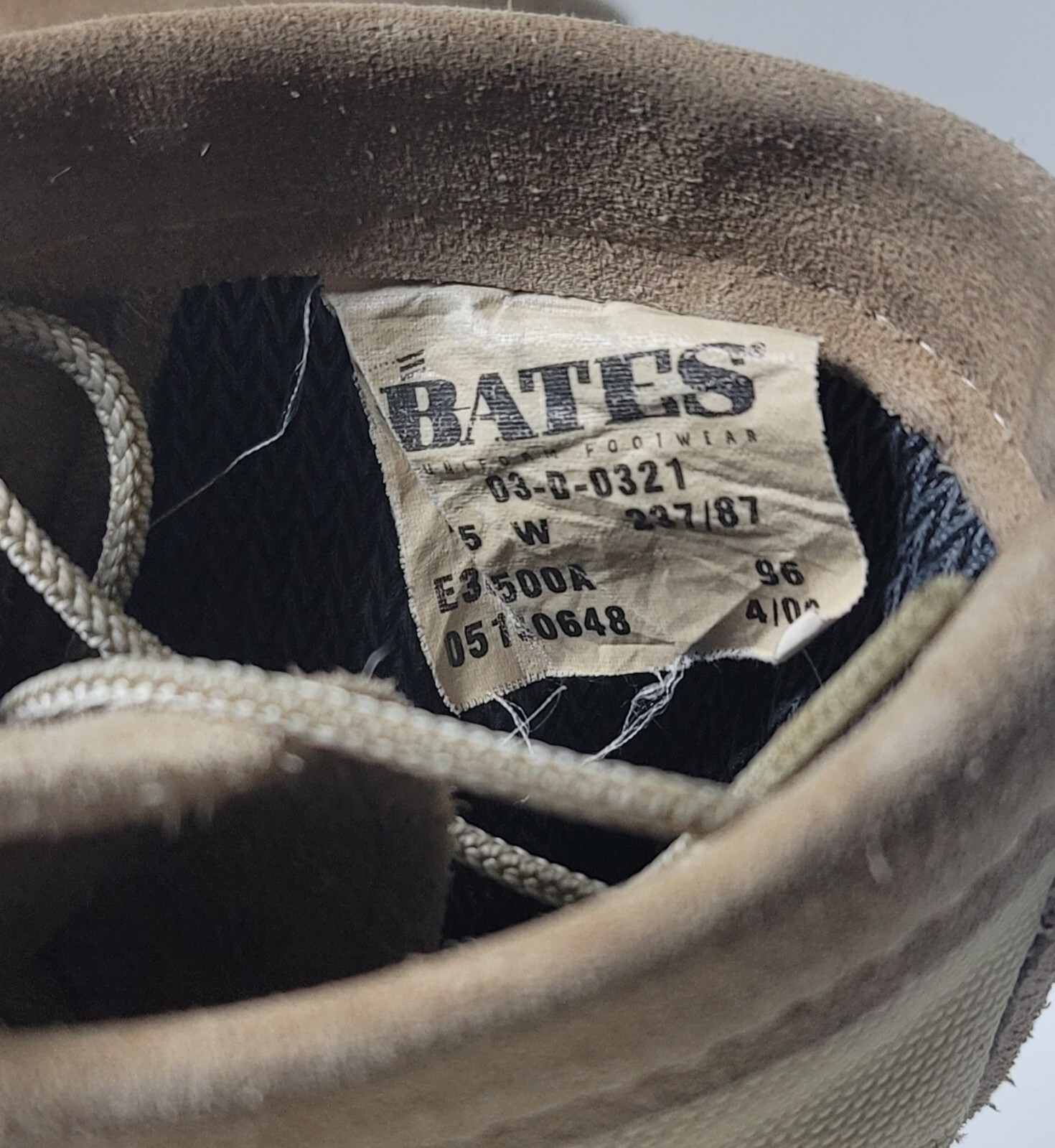 Bates Gore-Tex Military Combat Desert Tan Boots Size 4.5w Vibram 03-D ...