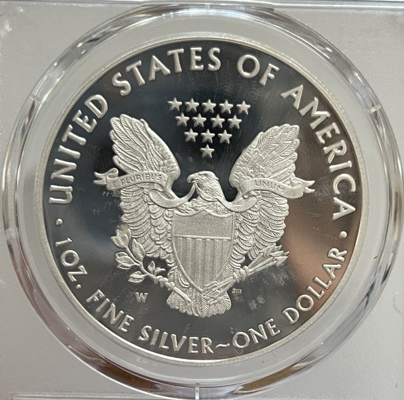 2020-W PCGS PR70DCAM Privy Mark V75 $1 1ozt .999 Silver Eagle Coin | eBay