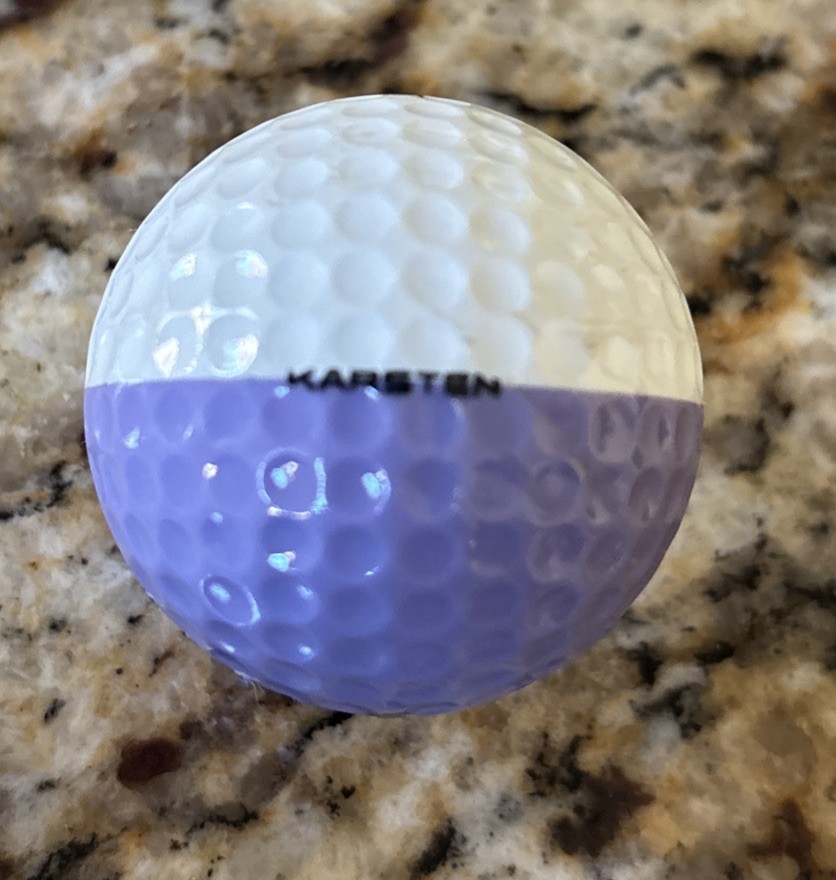 Ping Golf Ball Lavender & White Two Tone Ping Karsten Collectors Ball ...