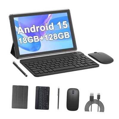 Android 15 Tablet, 10 inch 18GB RAM 128GB ROM, 2.0Ghz Quad-core ...