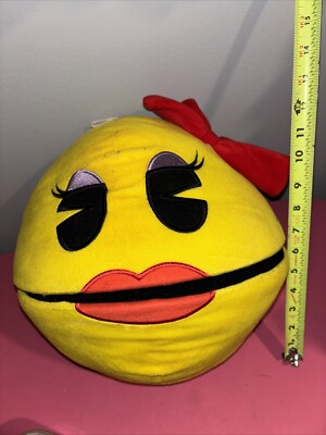 Ms. Pacman Large Plush Bandai Namco Stuffed Arcade 13”. PAC-man. | eBay