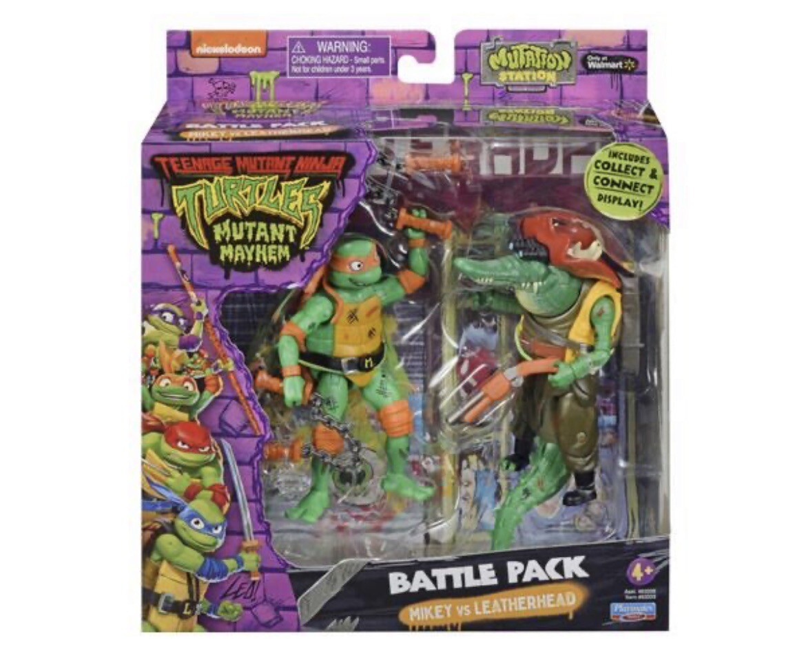 Teenage Mutant Ninja Turtles Michelangelo And Leatherhead