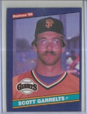 1986 Donruss #309 Scott Garrelts San Francisco Giants | eBay