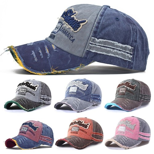 Embroidery Baseball Caps Distressed Faded Cap Baseball Hats Sunscreen ...