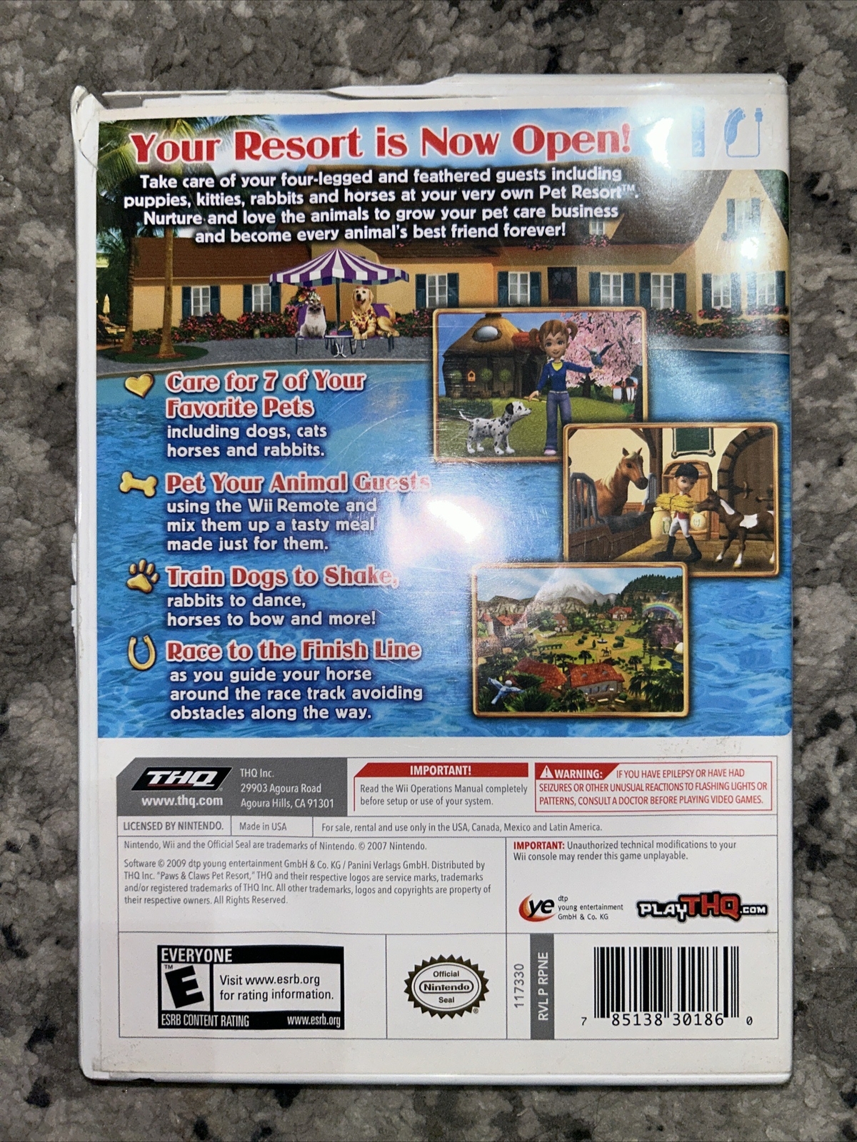 Paws & Claws Pet Resort - Nintendo Wii ~ Complete With Manual ...