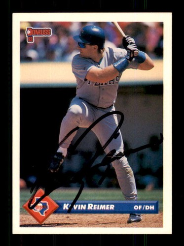 1993 Donruss #55 Kevin Reimer AUTOGRAPHED!!! Rangers 236693 | eBay