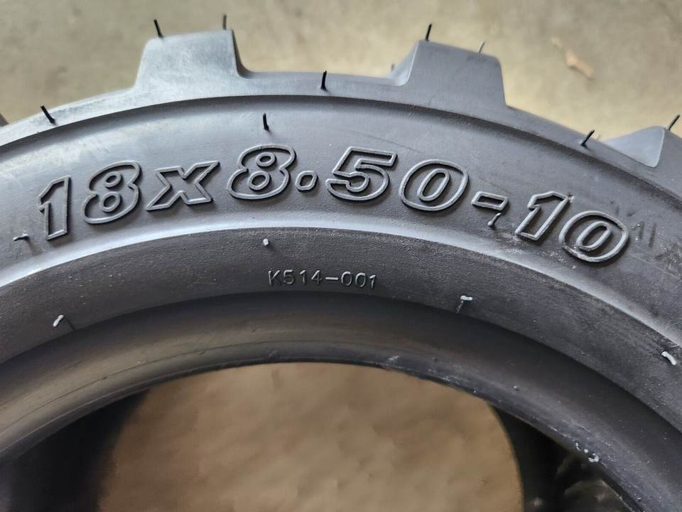 2 - 18X8.50-10 6P Kenda K514 Lug R-4 R4 Power Grip Tractor Tires Loader ...