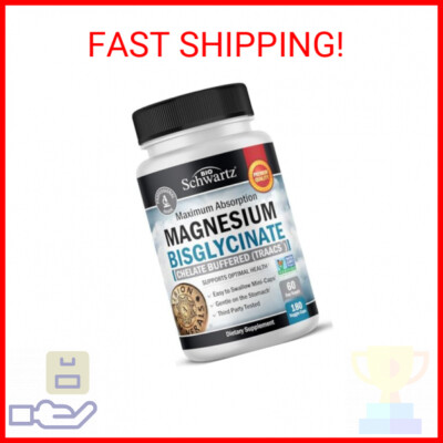 Magnesium Bisglycinate 100% Chelate No-Laxative Effect - Maximum ...