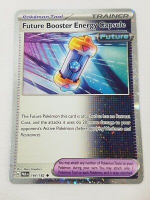 Future Booster Energy Capsule 164/182 Holo Swirl Paradox Rift Pokémon ...