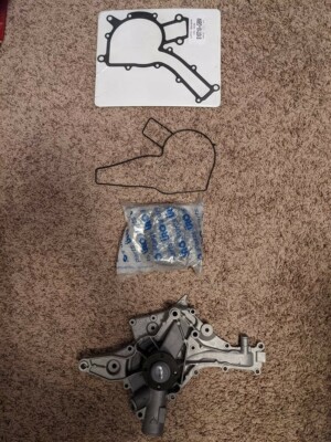 Genuine OEM Mercedes-Benz Water Pump, Gasket, Pulley 112-200-14-01-80 ...