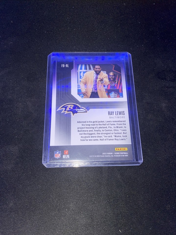 2022 Panini Score Ray Lewis FB-RL Ravens NFL First Ballot First Down | eBay