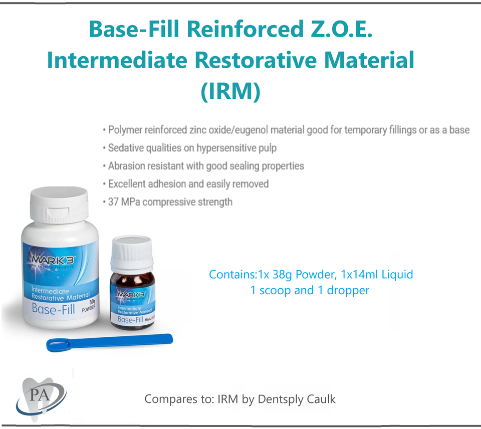 Dental IRM Reinforced ZOE Cement IRM Cement Restorative 38g Powder 14mL ...