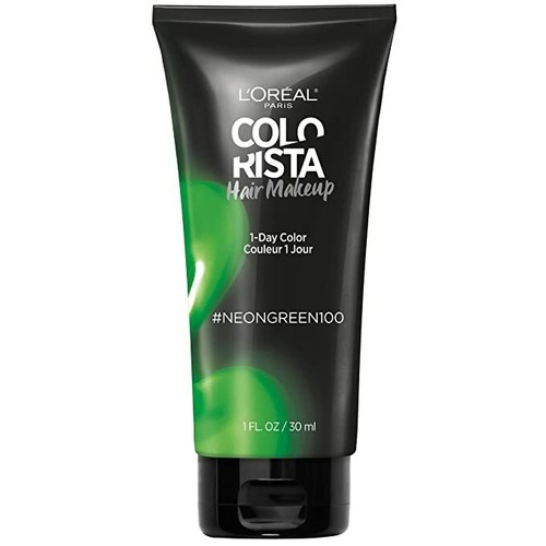 Loreal Colorista One Day Hair Color Makeup Wash Out ~ #NEON GREEN 100 ...