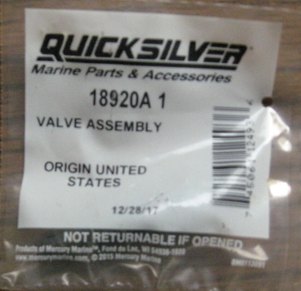Valve Assembly 18920A1 Fits Mercruiser | eBay
