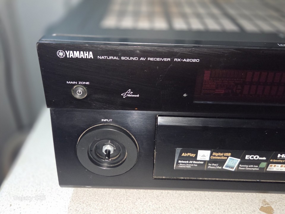 Yamaha RX-A2020 9.2ch AV Receiver 150W 4k AirPlay Dolby TrueHD 8xHDMI ...