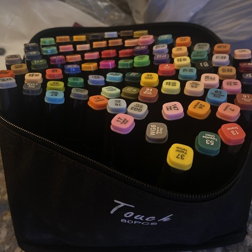 Touch 80pcs Permanent Art Sketch Drawing Marker Set, Alcohol Markers | eBay