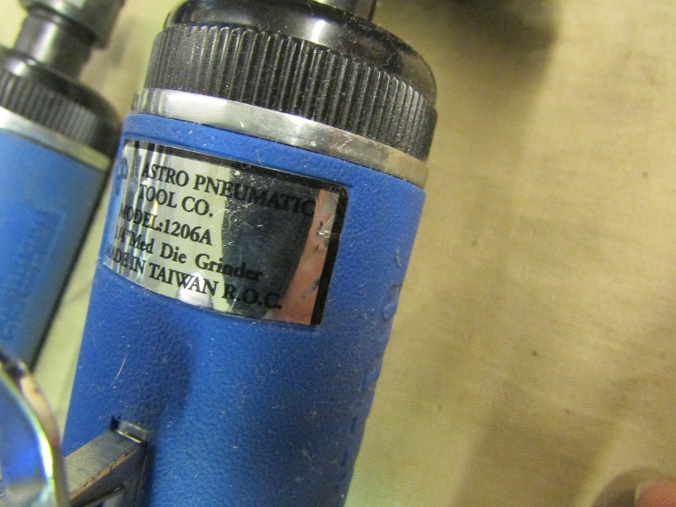 2 - Astro 1206A 1/4" Air Die Grinder Rear Exhaust w/Safety Lever - 22,000 rpm | eBay
