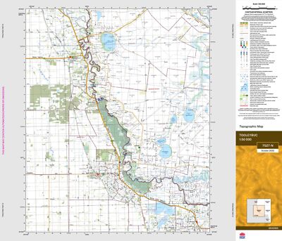 Tooleybuc 7527-N Topographic Map 1:50k | eBay