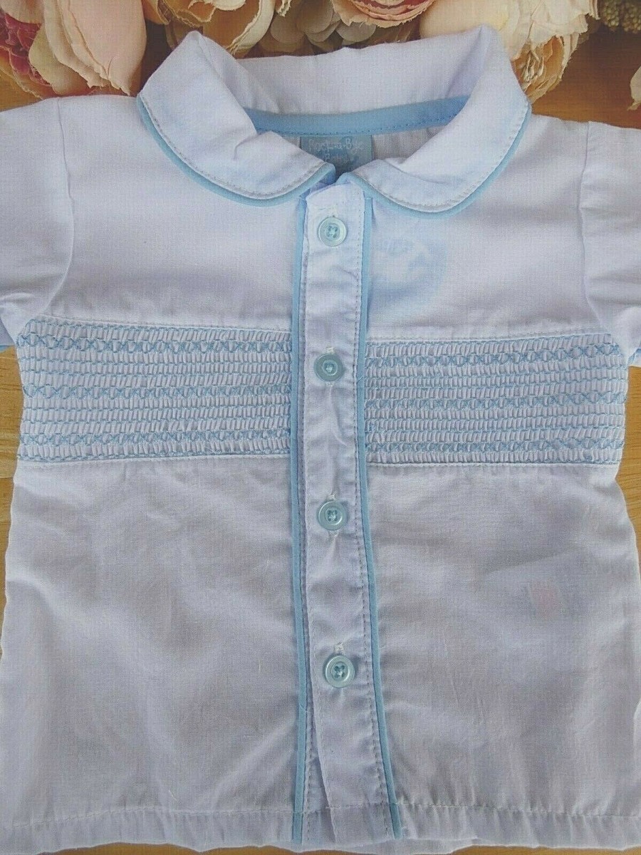 Baby Boy Smocking Plates Bronte Blouse Its A Girl Check With
