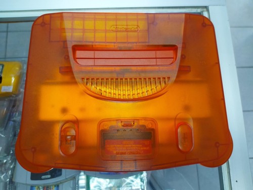 Fire Orange Nintendo 64 Console N64 Bundle w OEM Controller and Cables ...