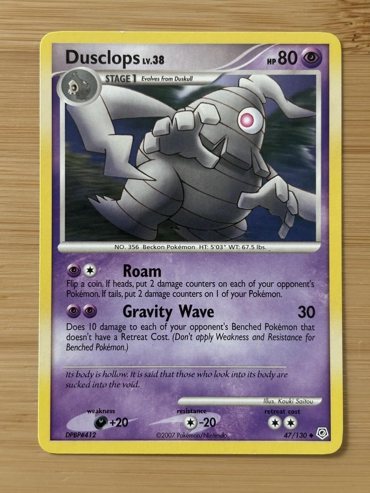 Dusclops 47/130 Diamond & Pearl Base Set Regular Uncommon Pokémon Card ...