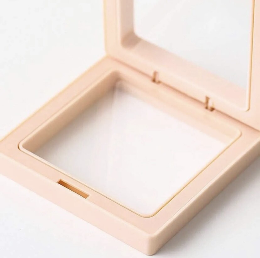 Coin Display White and Black Floating Frame - Square + Rectangle ...