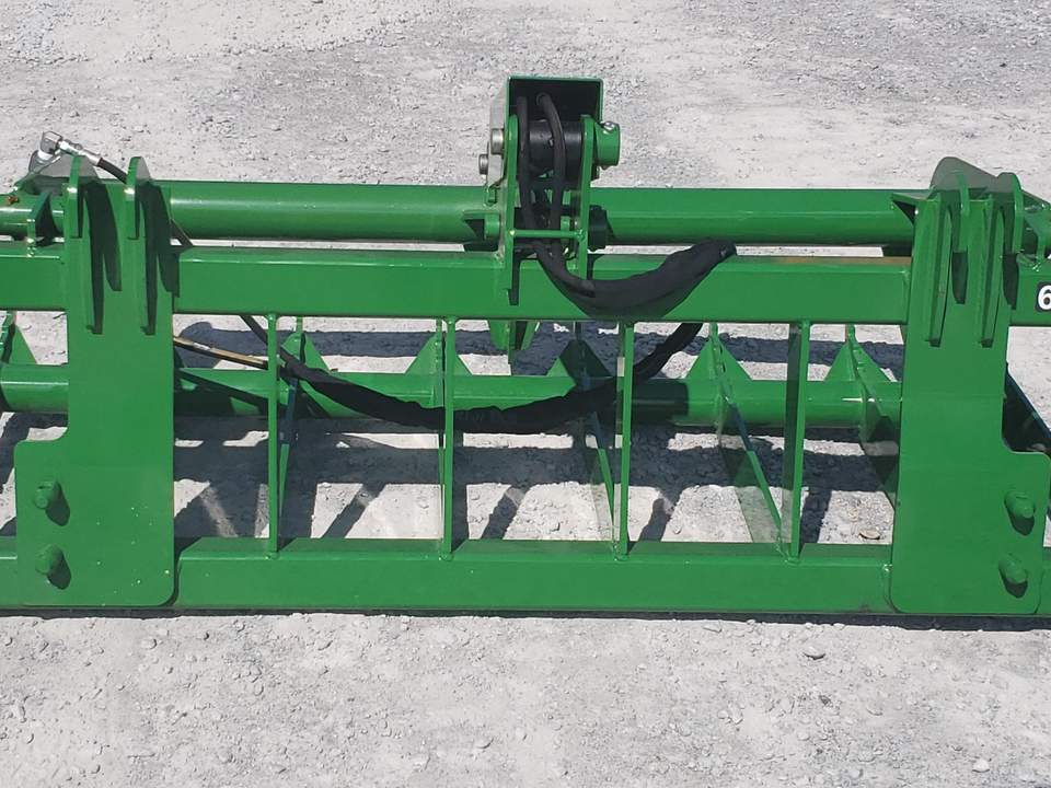 60" Root Rake Grapple Attachment Fits John Deere Compact Tractor Loader ...