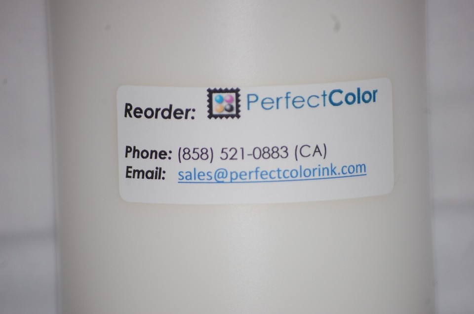 DTG Ink Set, 9 Bottle Perfect Color - 250 ml Ea CMYK/HC/PTL/PTP 500ml ...