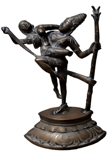 Handmade Brass Hindu Love Couple Lord Kamadeva & Devi Rati Statue ...