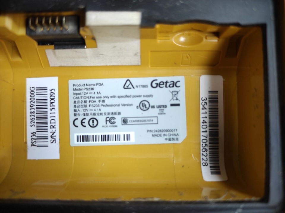 Topcon Getac PS236 GPS w/accessories Controller TacLink Surveying Data ...