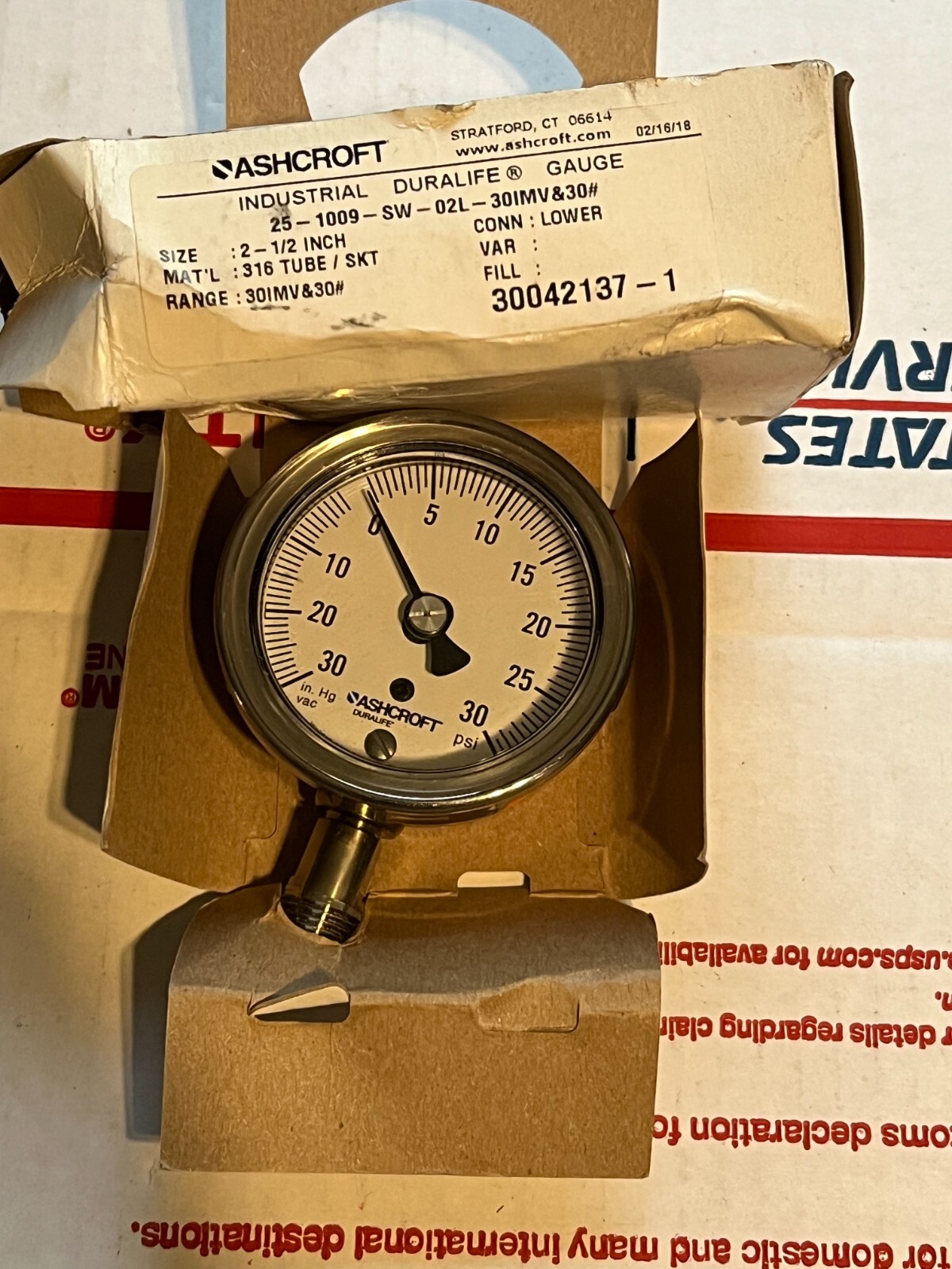 ashcroft 25-1009-sw-02l-30imv&30# nos surplus poor box | eBay