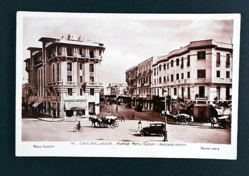 MAROC CASABLANCA ROND POINT MERS SULTAN CPA POSTCARD P743 | eBay