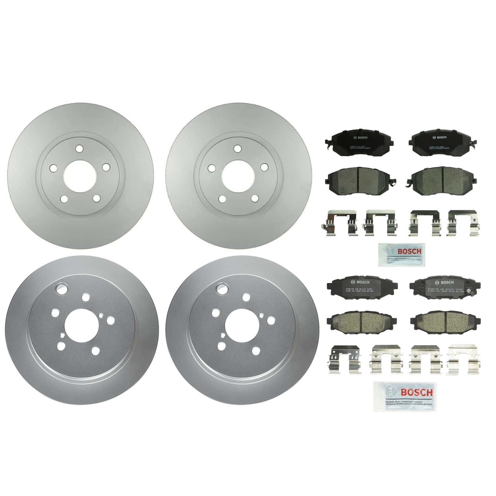 Bosch Front 276mm & Rear 285mm Brake Kit Disc Rotors Pads For Subaru ...