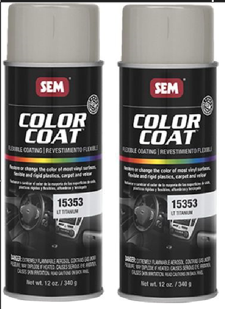 SEM 15353 Color Coat Light Titanium Spray Paint Aerosol Can 12 oz. (2 ...