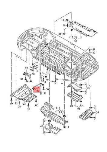 AUDI A3 CABRIOLET S3 SPORTBACK LIM. QUATTRO. UNDERBODY TRIM 8V5825230A ...