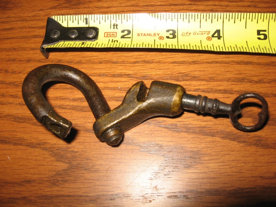 Original Civil War Relic Artillery Cannon Limber Chest Lock - Padlock w ...