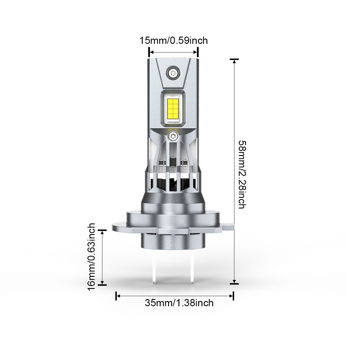 For Honda Goldwing 1800 GL1800 2001-2017- 2PC H7 LED Headlight Bulbs ...