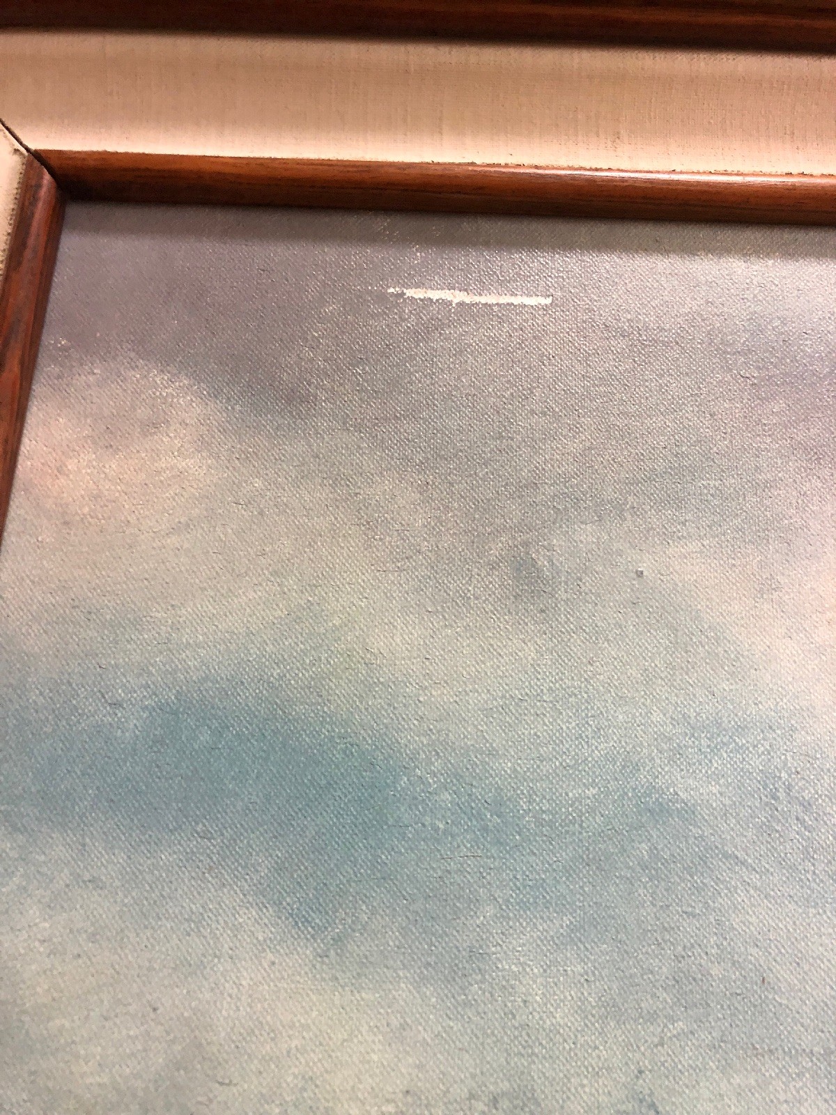 Original C. Inness ,Large landscape painting, Clara Inness Framed 33” x ...